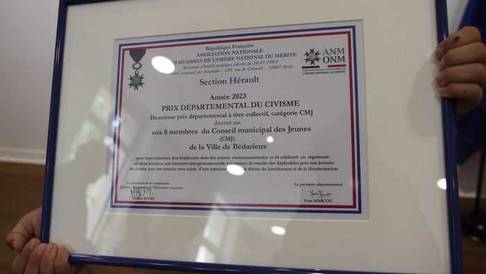 Le conseil municipal des jeunes distingué au prix départemental du ...